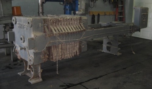 Eimco/Shriver Filter Press, 36" ploly plates, 7.8 cu ft.cake cap.