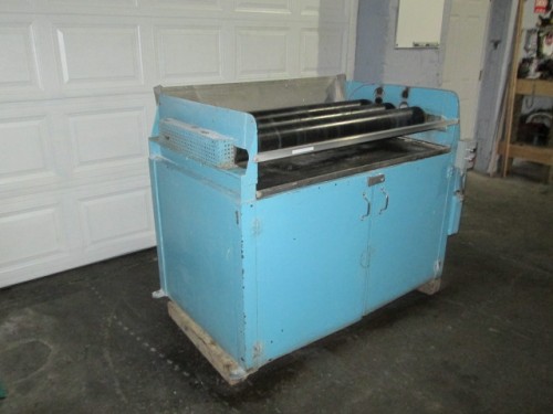 Jar Roller Mill, 5" x 48" long rolls, single tier.