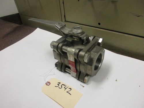 2" Ball Valve, Watts Reg. Co., 3 piece, NPT inlet/outlet.