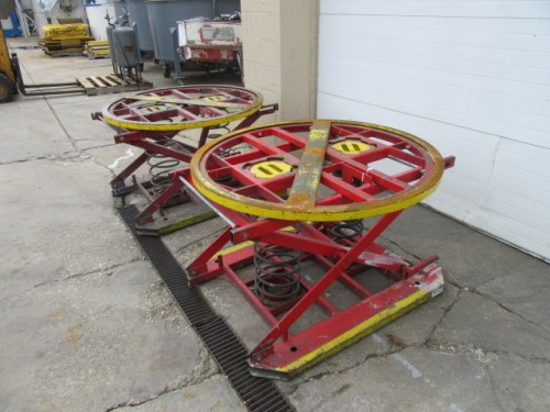 Lift tables, spring loaded. Self leveling tables qty. 3