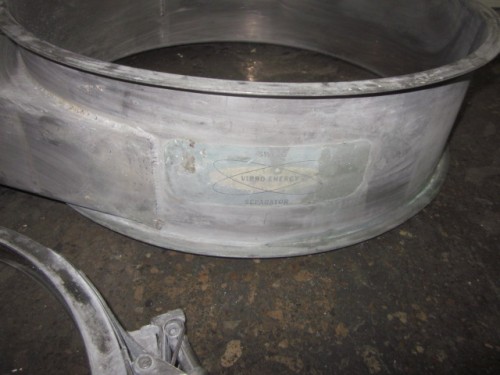 18" Sweco Ring, with discharge Spout, Ring Clamp and Screen.