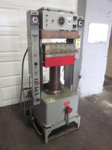 55 Ton Hydraulic Press with Electric Heated Platen, 12" x 18"