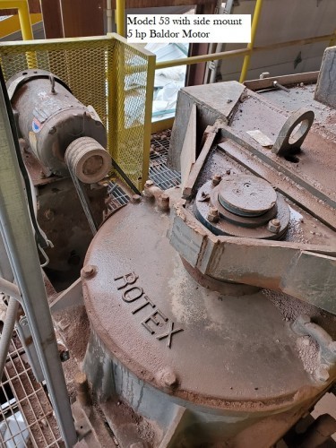 Rotex Screener 40" x 120" , 5 hp carbon steel