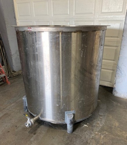 400 gallon Stainless Steel Tank, open top