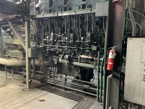 17" Rotary Calciner, 11'6" hot zone, indirect gas fired, Inconel tube