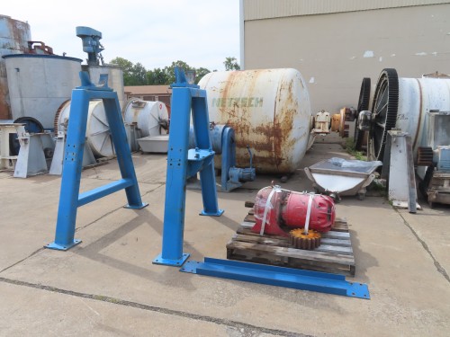 48" Patterson Pebble Mill, Alumina lined ball mill, 10 hp