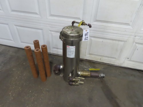 Cuno Filter, 3M, stainless steel housing, 4 cartridges