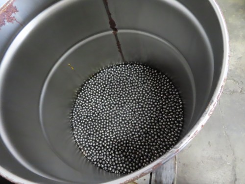 5/8" diameter Polished Steel Ball Mill Media, 11,200 pounds