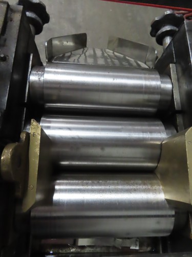 4" x 8" Keith Machinery Three Roll Mill