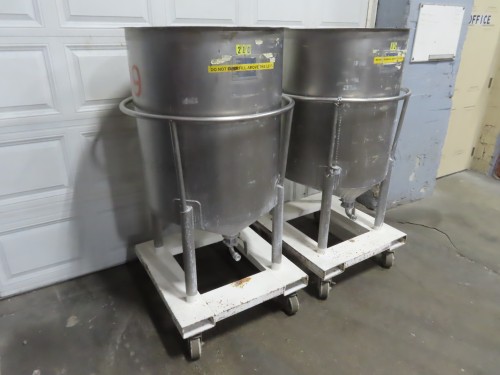 110 gallon Stainless Steel Vertical Tanks, qty. 4