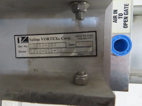 Slide Gate Valve, Salina Vortex Roller Gate Valve, 8 x 8