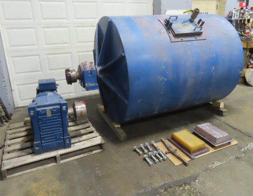 5' x 6' Steveco Pebble Mill, White Alumina Brick Lined, 25 HP direct ...