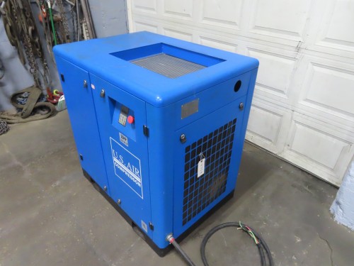 20 HP Rotary Screw Air Compressor, US Air Compressor, 85 CFM, 100 PSI ...