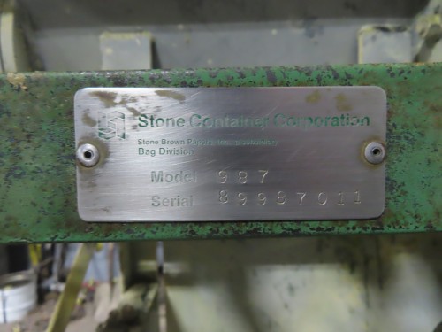 Stone Container Stonepak Stainless Steel Valve/Spout Bag Auger Filler