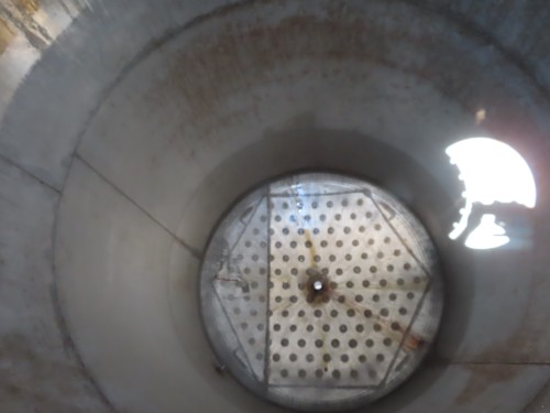 1500 gallon Stainless Steel, Jacketed, Dish Bottom and Top Tank