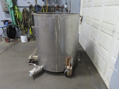 200 gallon Stainless Steel Jacketed Tank.