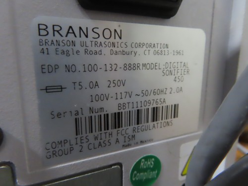 Branson Digital Sonifier, Model SBL1