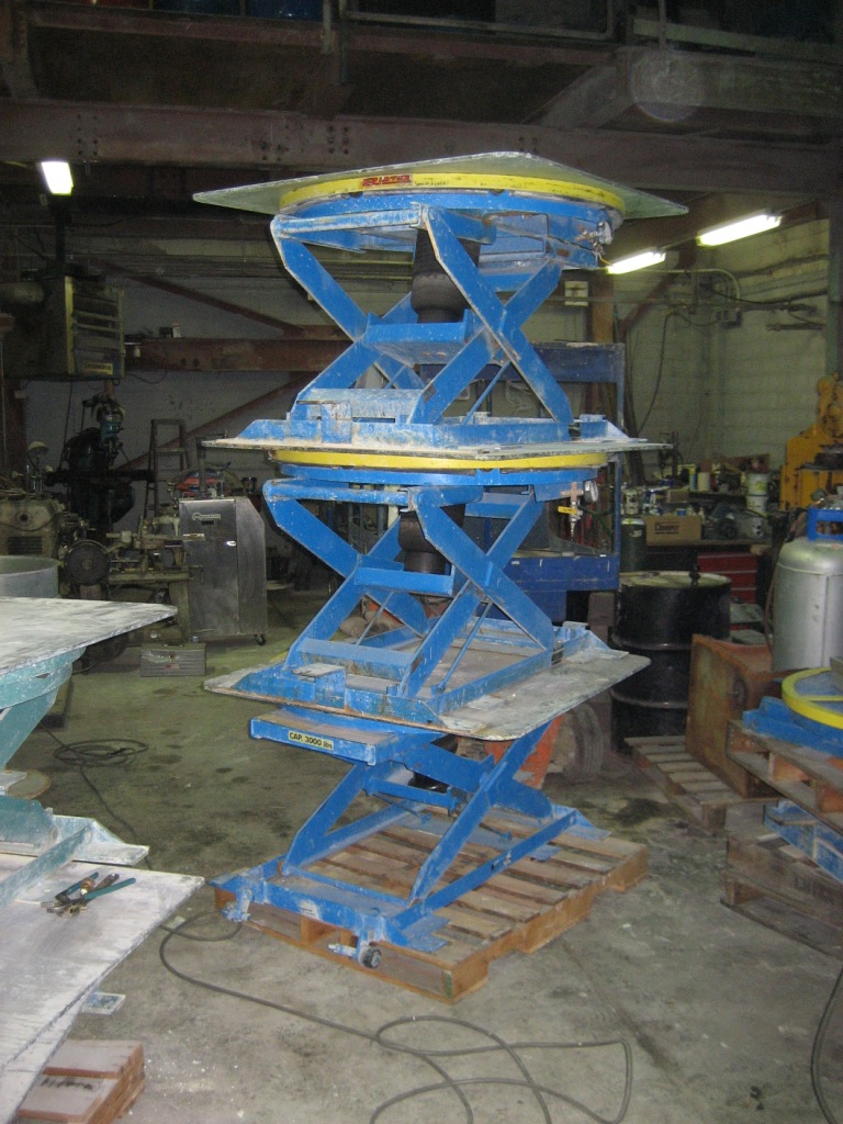 Lifting Tables, 3000 lb. capacity.