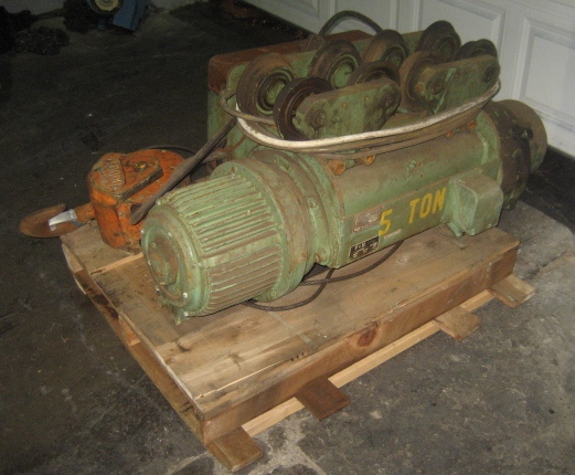 5 ton P & H Overhead Hoist.
