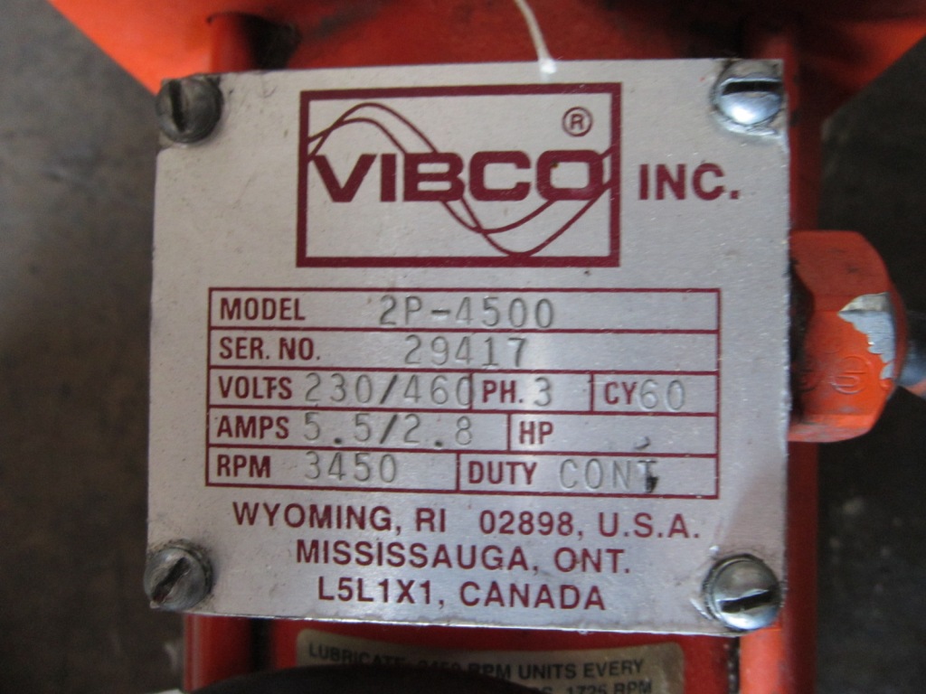 Vibco Model 2P-4500