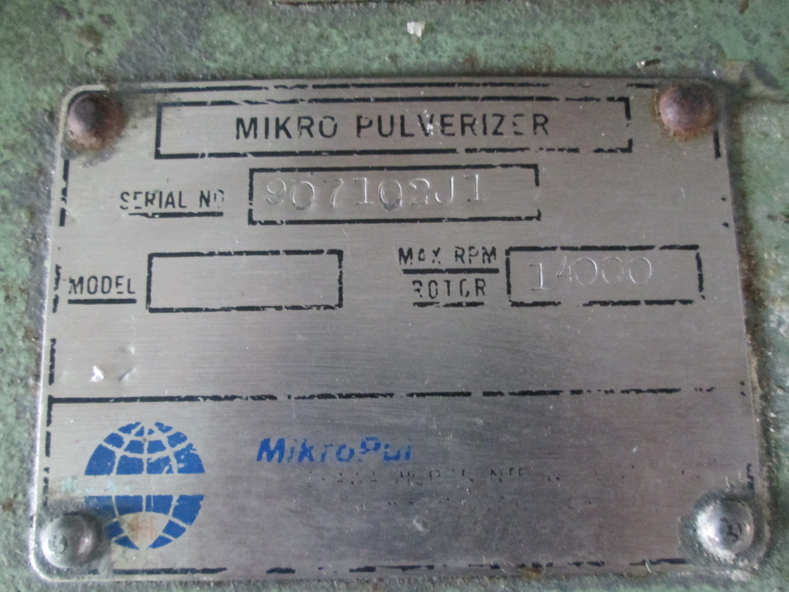 Bantam SH Mikropul Lab Pulverizer