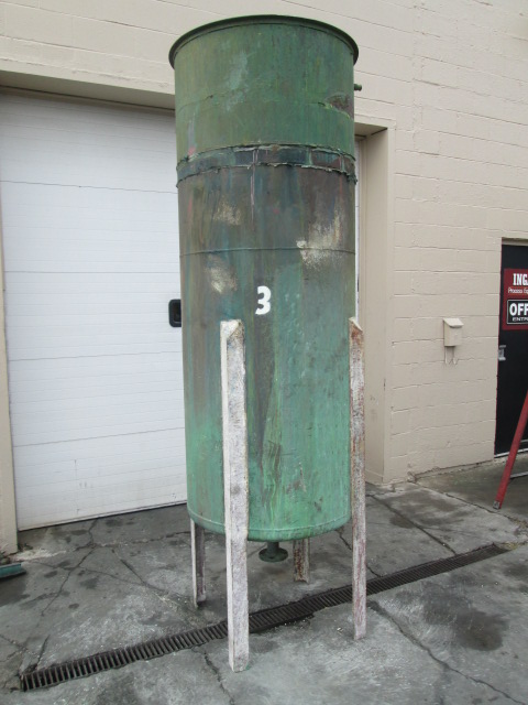 300 gallon Vertical Steel Tank.