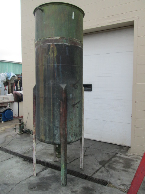 300 gallon Vertical Steel Tank.