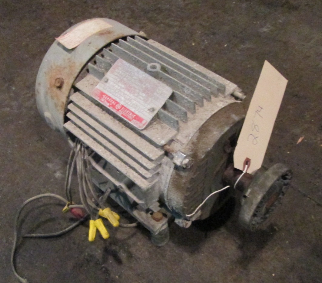 2 HP, General Electric Electric Motor, 1725 rpm 2 HP, General Electric Electric Motor, 1725 rpm