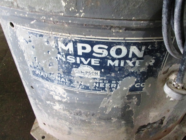 Simpson Intensive Mix-Muller Batch Mixer