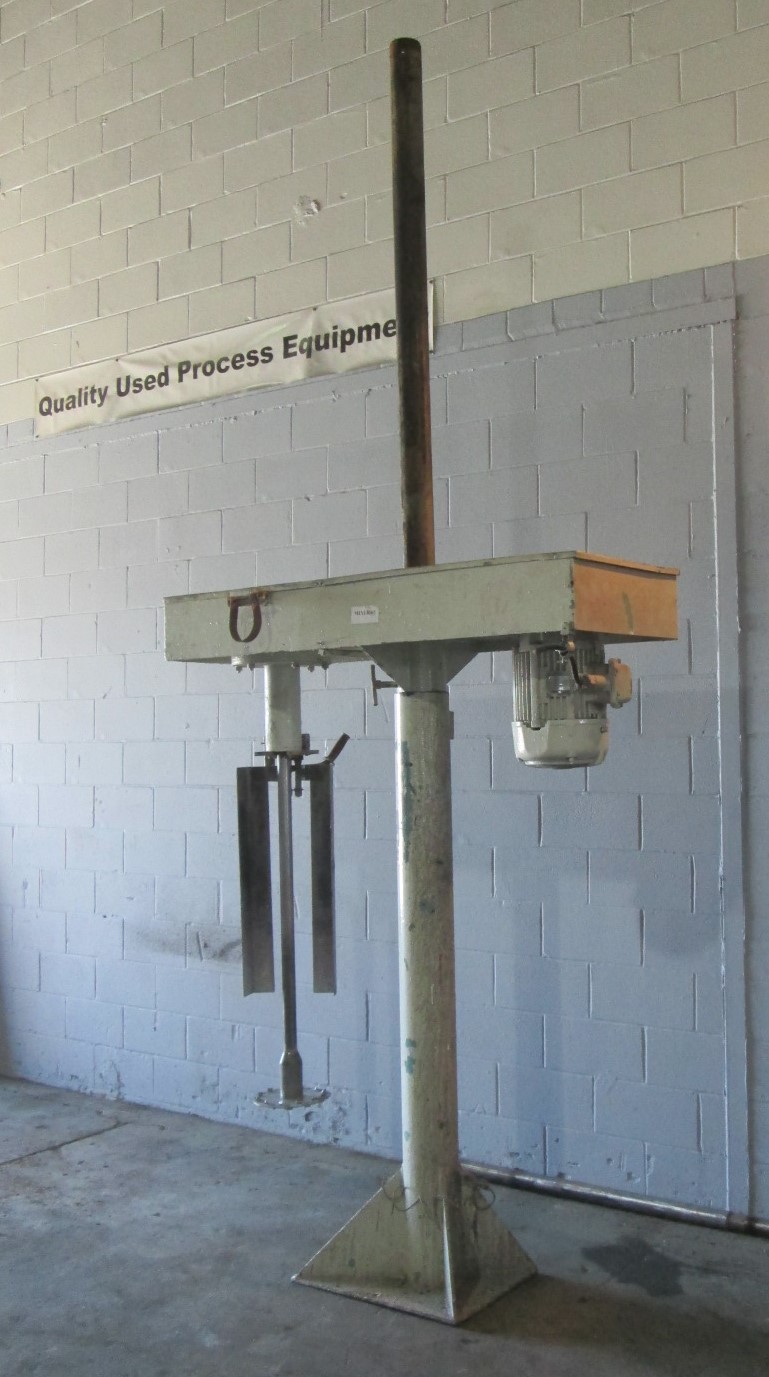 5 hp Post Mixer, floor mount, stainless steel shaft.