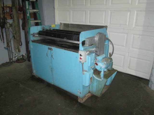 Jar Roller Mill, 5" x 48" long rolls, single tier.