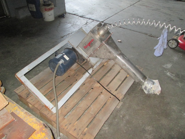 stainless steel hopper.