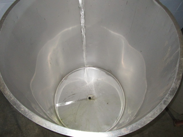 400 gallon Vertical Stainless Steel Tank.