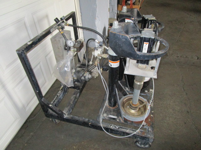 used GS Manufacturing 2 part pump - mix- dispense system.