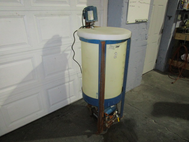 50 gallon Poly Tank with agitator.