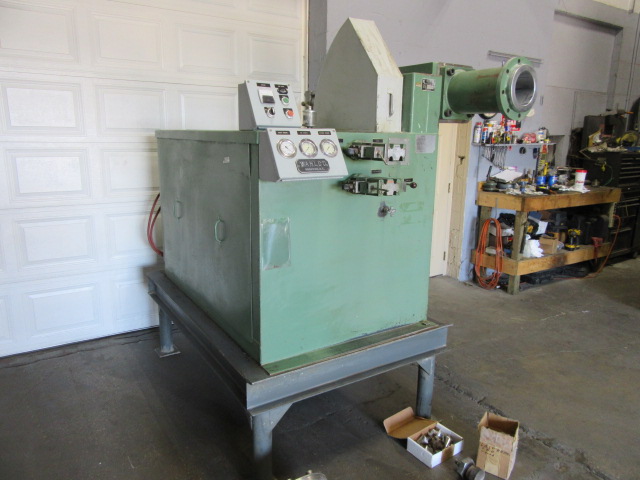 40 ton Wahlco Piston Extruder, high pressure piston extruder