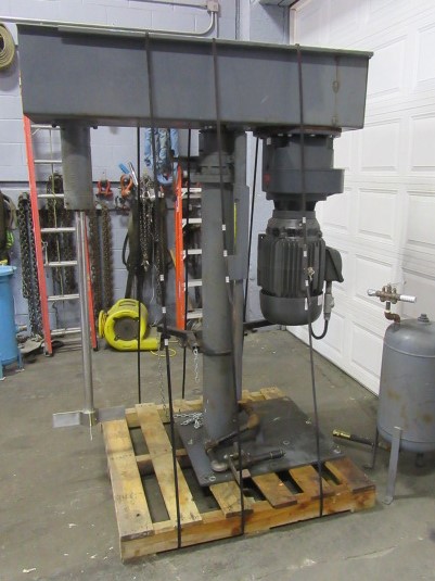 10 hp Hockmeyer Post Mixer, 170 rpm, stainless steel shaft and blade