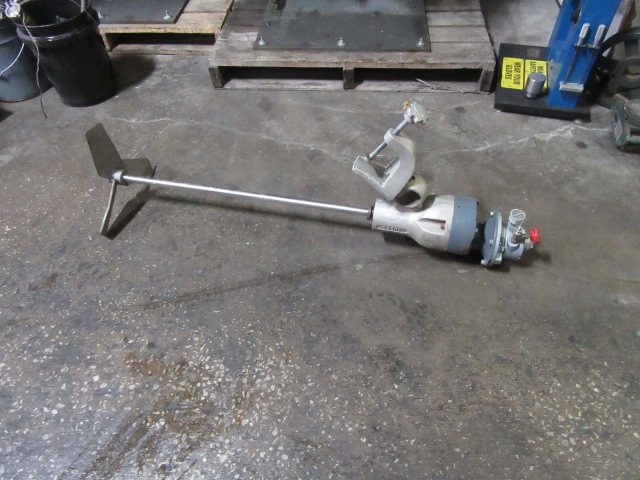 1 hp Indco Air Operated Mixer, stainless steel, 3 blade turbine blade