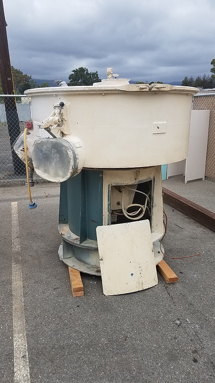 Sweco Dry Vibratory Grinding Mill, urethane lined, 20 cu ft.