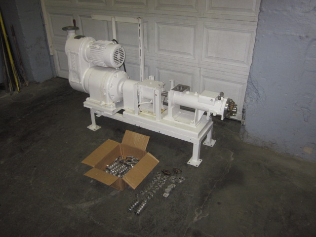 Readco Continuous Mixer/Extruder, 2" diameter screws, 5 hp.