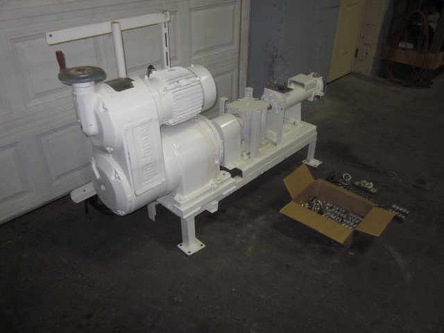 Readco Continuous Mixer/Extruder, 2" diameter screws, 5 hp.