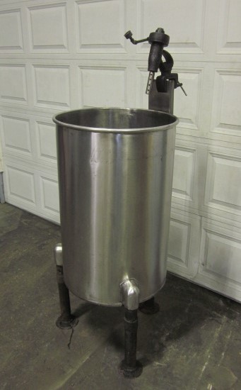 one(1) used 50 gallon Stainless Steel Tank