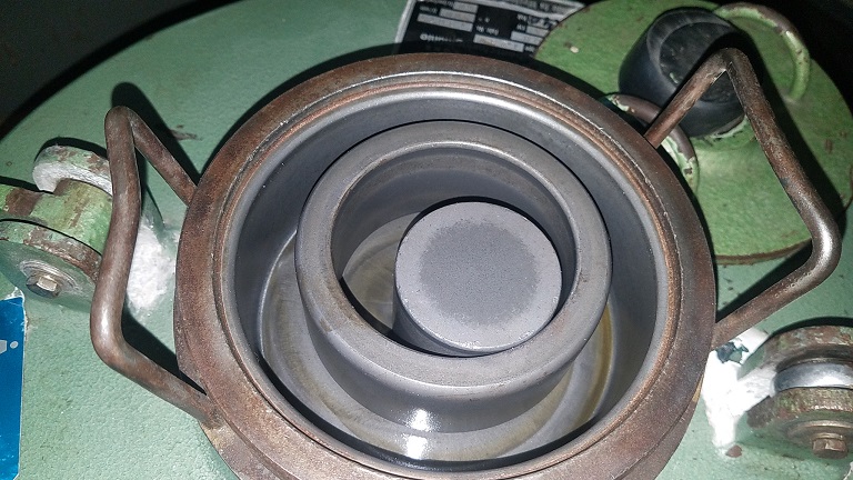 One(1) used Angstrom Siebtechnic Puck Mill Pulverizer