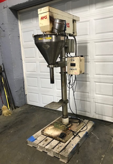 used AMS Auger Filler, Model A100, semi automatic