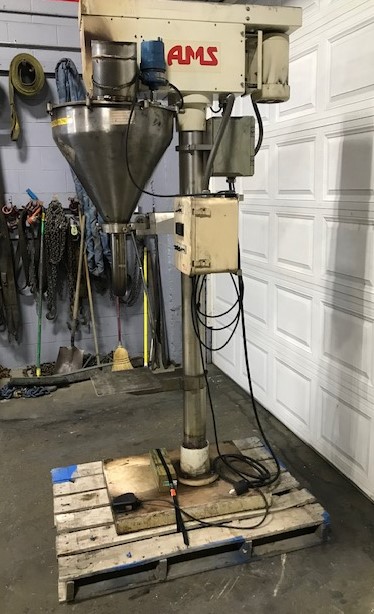 used AMS Auger Filler, Model A100, semi automatic