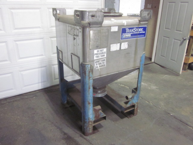 used 180 gallon Stainless Steel TranStore Tank.