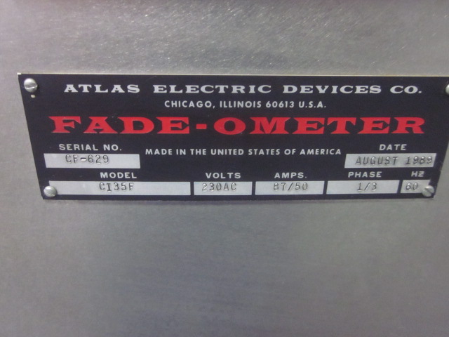 Atlas CI-35 Weather-O-Meter, Fade-ometer