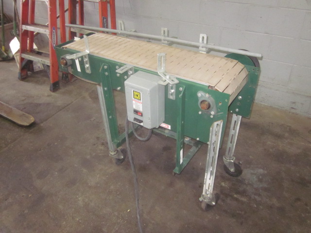 12" x 36" Pleated Conveyor, on casters.