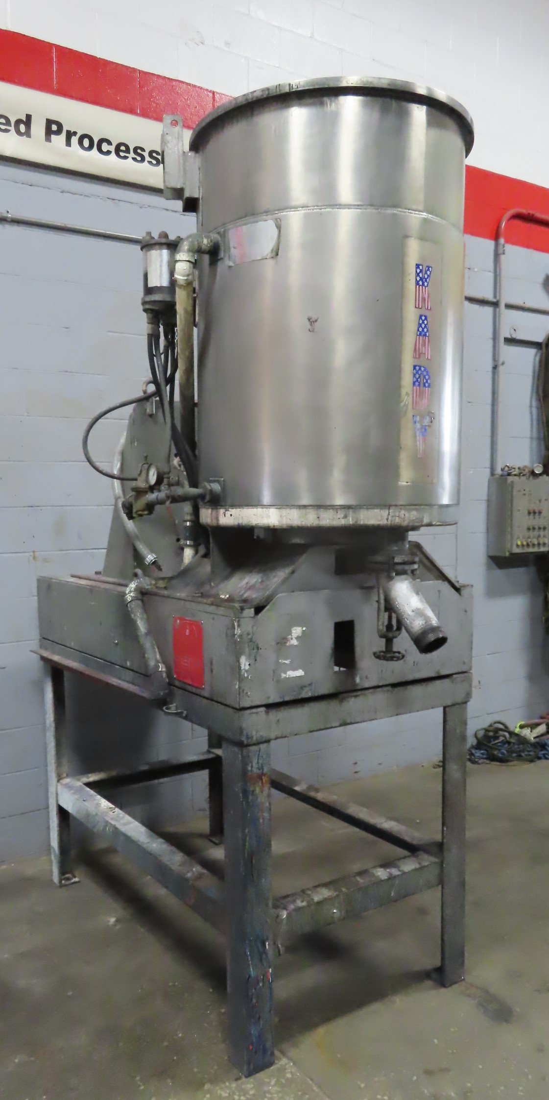 50 hp Kady Mill, stainless steel tank, jacketed