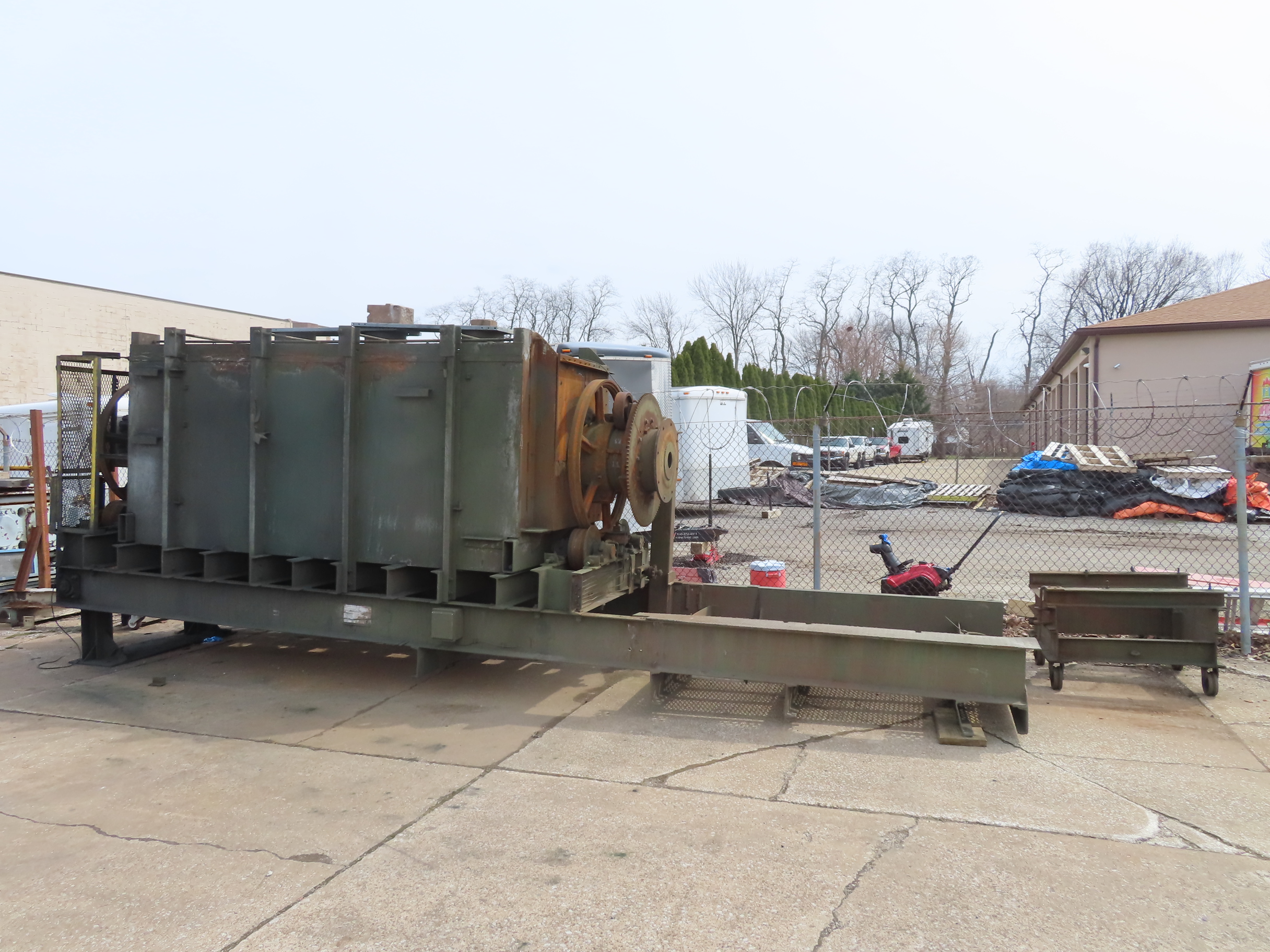 17" Rotary Calciner, 11'6" hot zone, indirect gas fired, Inconel tube